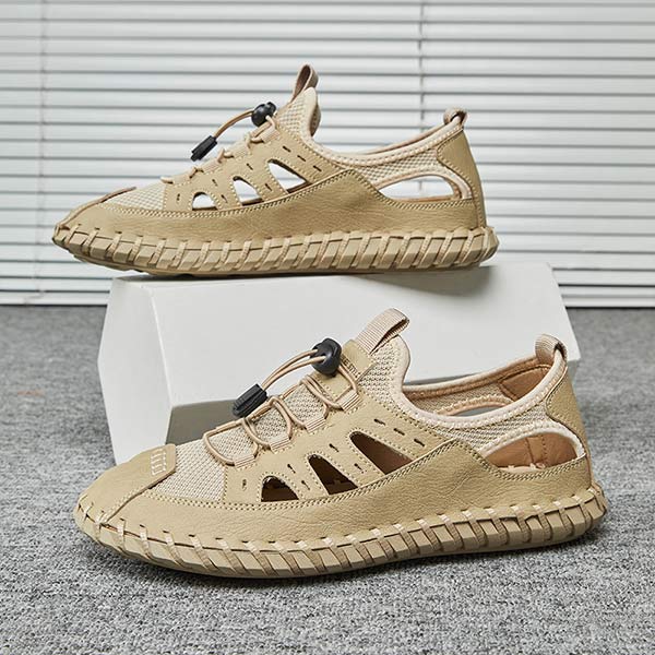 MEN'S CASUAL ELASTIC MESH CLOG SANDALS MUA0696F7F – Manusual