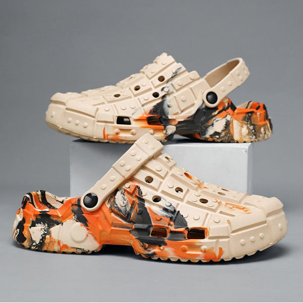 MEN'S EDGY AND ART-INSPIRED EVA CLOGS WITH NOVEL RAISED DESIGN MUA2664 ...